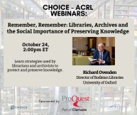 Remember, Remember: Libraries, Archives and the Social Importance of ...